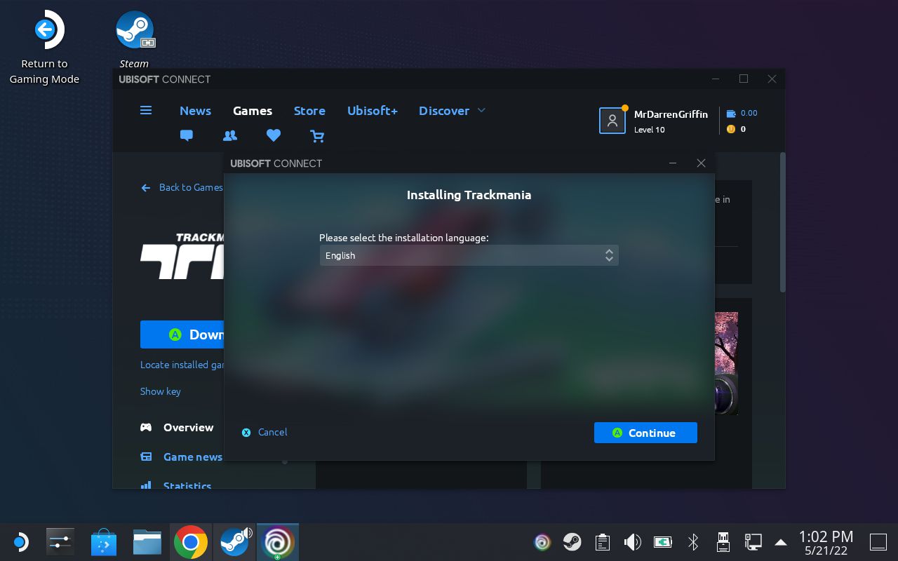Installing Trackmania on the Steam Deck - Darren Griffin